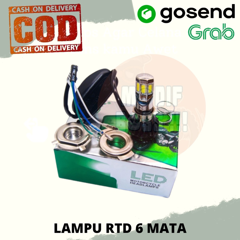 Jual Lampu LED 6 Sisi RTD AC/DC Original Lampu LED 6 Mata RTD AC/DC ...