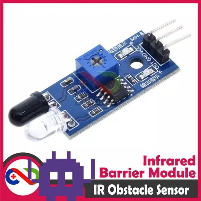Jual Modul Sensor Infrared Penghindar Hambatan IR Infrared Sensor ...