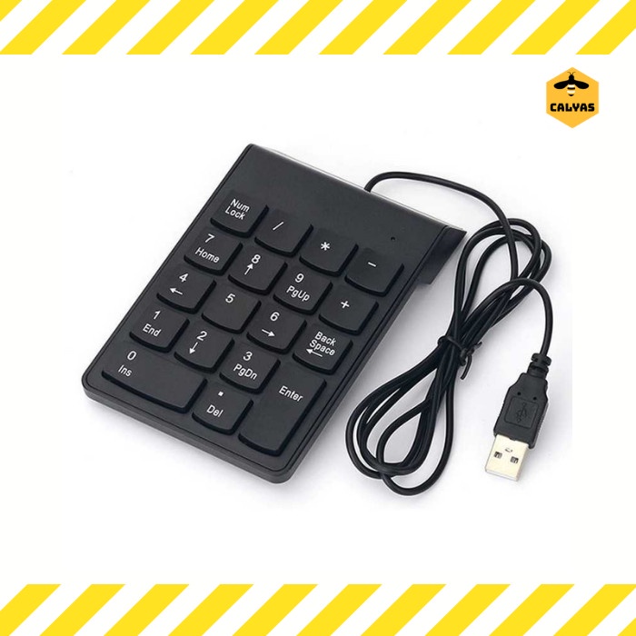 Jual Numeric Keypad Numpad Number Single Hand keyboard USB | Shopee ...