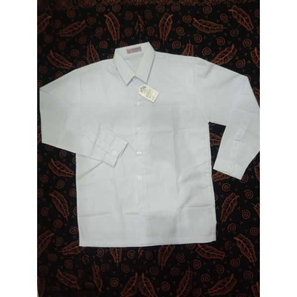 Jual seragam sekolah Hem putih lengan panjang/kemeja putih lengan ...