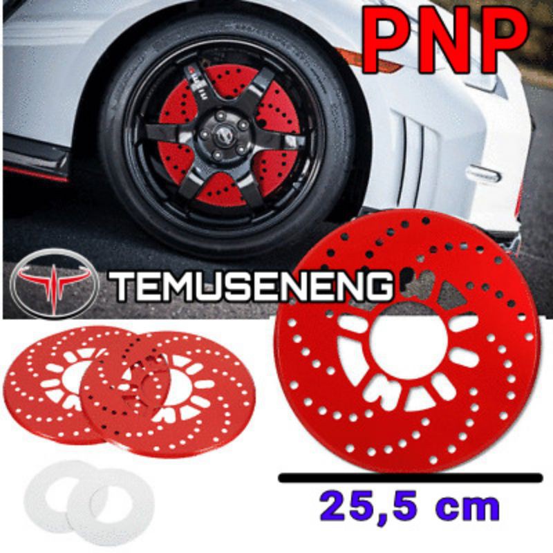 Jual 1Set Kanan Kiri Cover Rem Mobil Tromol Cover Disc Cover Brake Fake ...