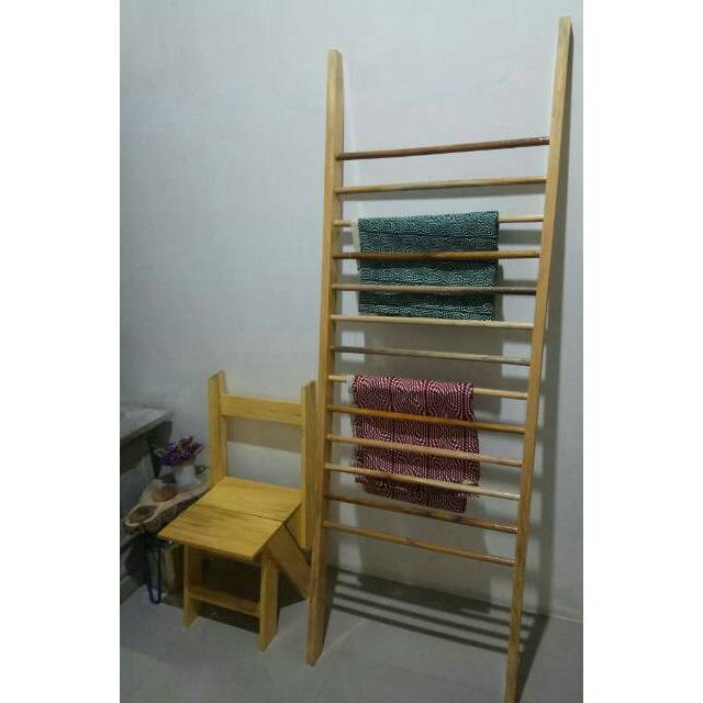 Jual Ladder Hanger Jumbo Isi 13 Shaf Lebar 60cm Rak Hijab Rak Mukena ...