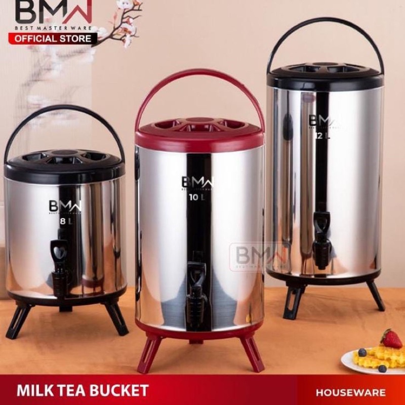 Jual Milk Tea Bucket (8Ltr, 10Ltr dan 12 Liter) / Termos Air Panas ...