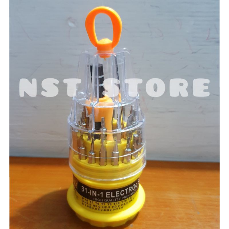 Jual OBENG SET MULTY 31-1 MINI LENGKAP SERBAGUNA HANDPHONE ELEKTRONIK HP ( OBENG TELUR ...