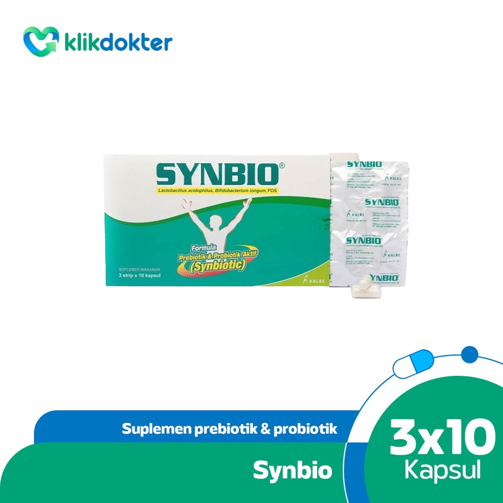 Jual Synbio 30kapsul - Suplemen Pencernaan Prebiotik Probiotik | Shopee ...