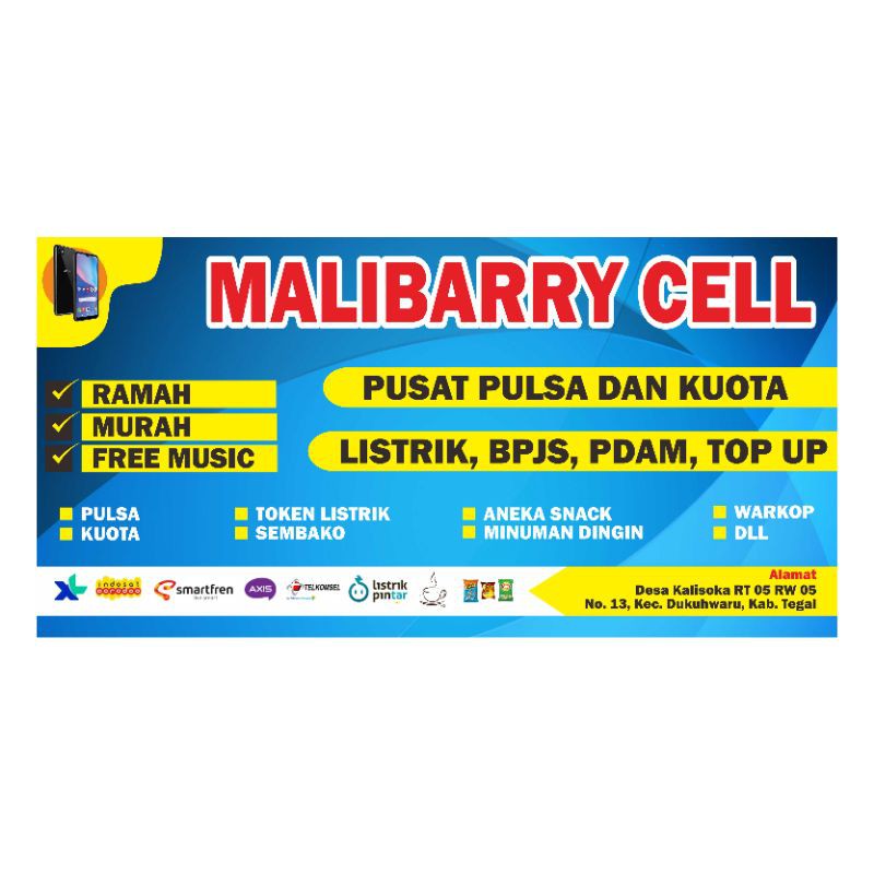 Jual Banner Konter/Spanduk Konter/MMT Promosi Konter - Banner Konter / Spanduk / MMT/ Backdrop ...