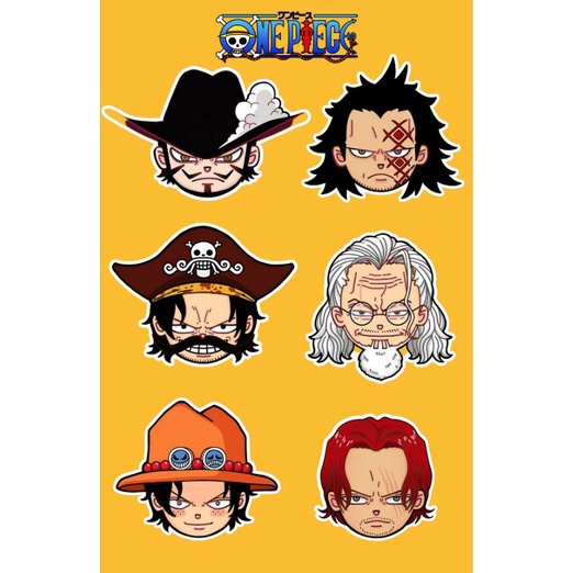 Jual (COD) Sticker ONE PIECE ALL CREW anime chibi luffy mugiwara custom ...