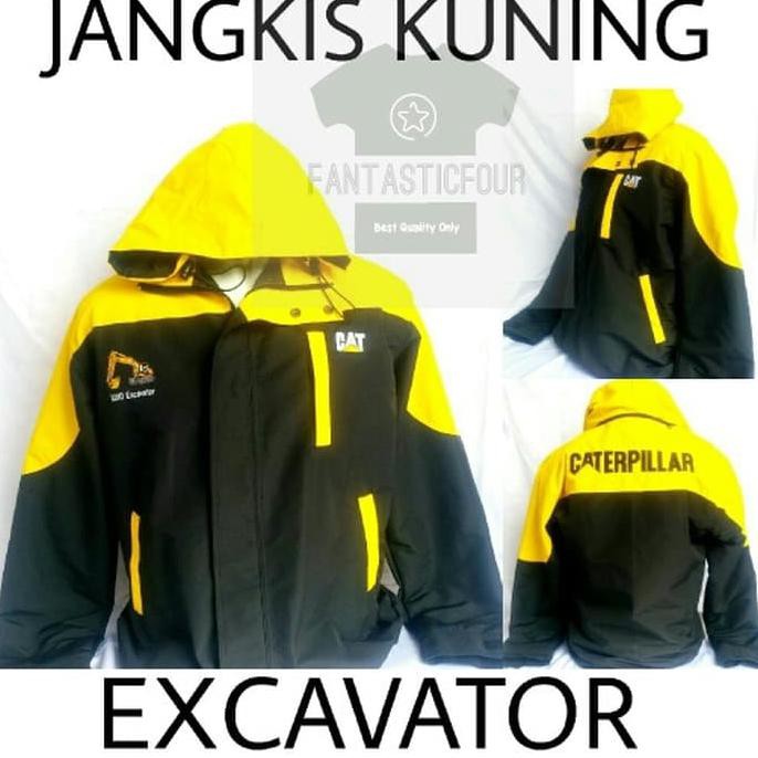 Jual Siapkirim_Produk Jaket Caterpillar Jangkis Excavator Kuning ...