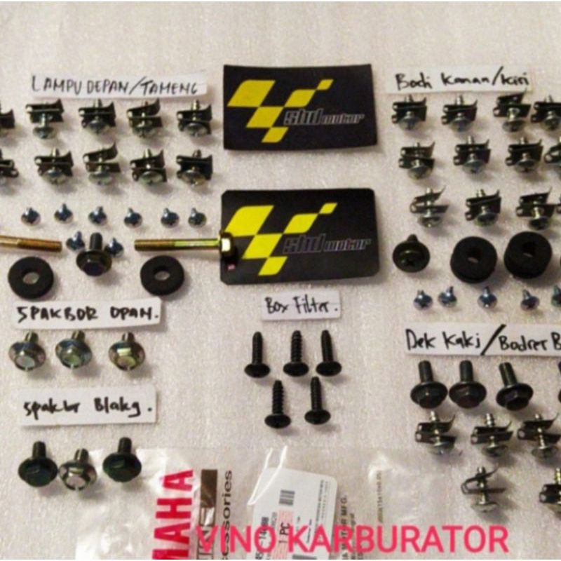 Jual Baud - Baut Full Set Body Bodi Yamaha Fino | Shopee Indonesia
