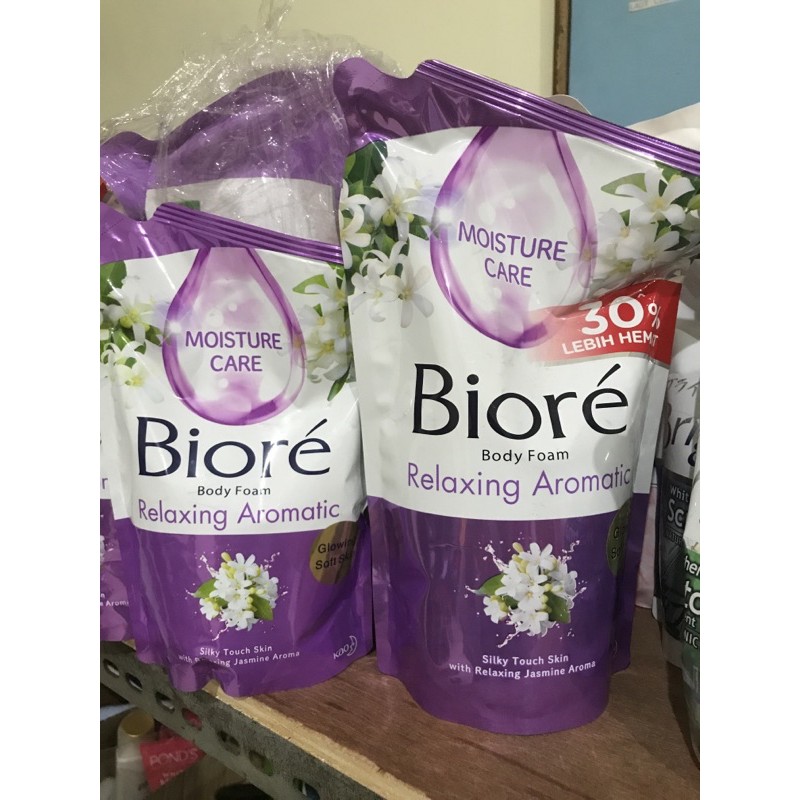 Jual Biore Ungu Jumbo Refill Pouch Body Foam Relaxing Aromatic Pouch ...