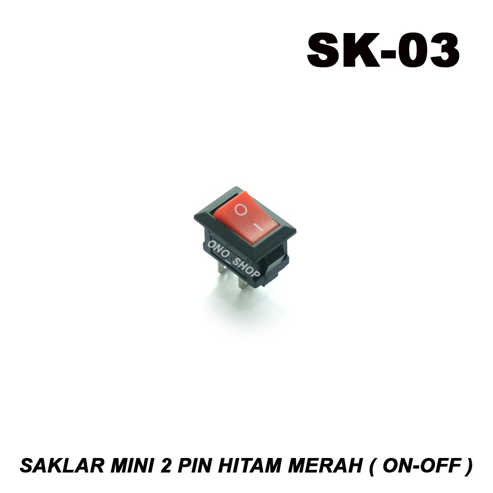 Jual Saklar Switch Mini 2 Pin (ON-OFF) Merah Hitam | Shopee Indonesia