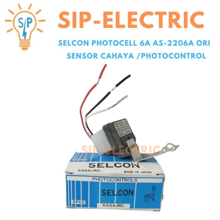 Jual SELCON PHOTOCELL 6A AS-2206A / SENSOR CAHAYA /PHOTOCONTROL 6 ...