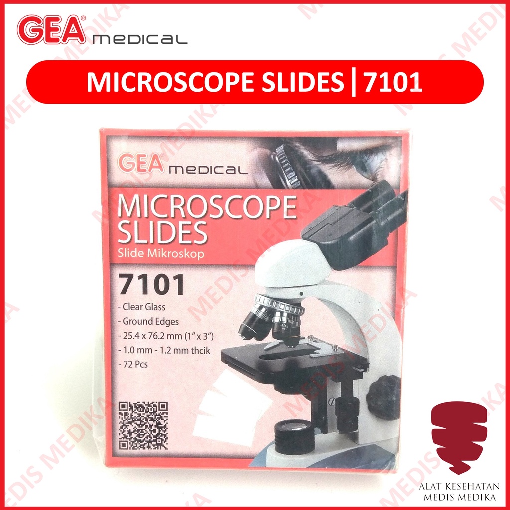 Jual Microscope Slides 7101 Object Glass Slide Mikroskop Kaca Preparat ...
