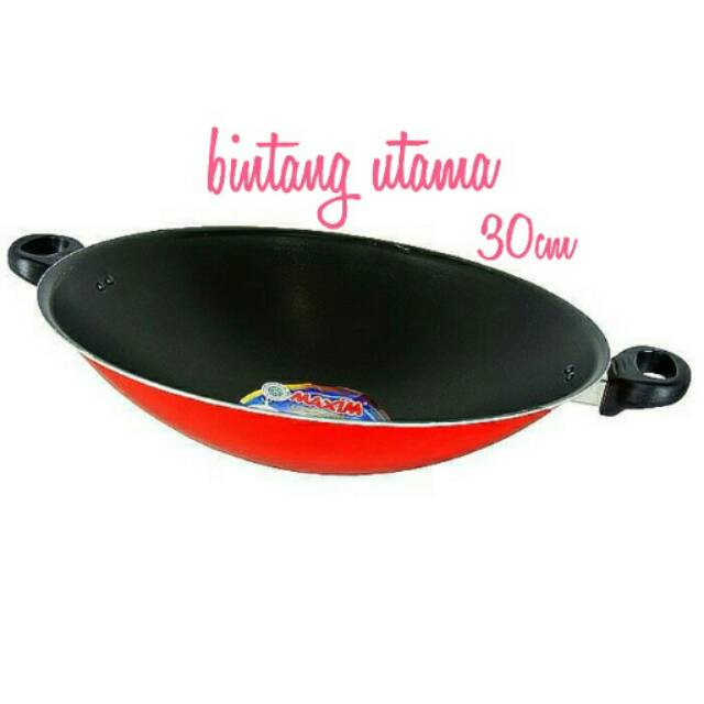 Jual Penggorengan teflon maxin 30cm/wajan anti lengket,kualitas bagus ...