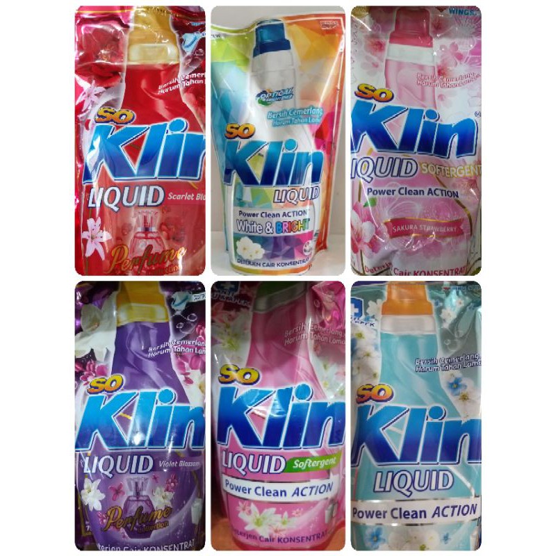 Jual SoKlin Liquid Detergent Cair 700ml | Shopee Indonesia