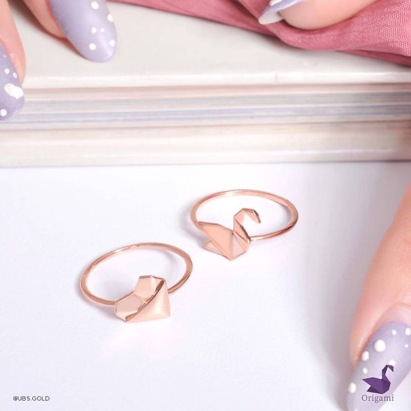 Jual Origami Ring Angsa -Cincin Emas | Shopee Indonesia