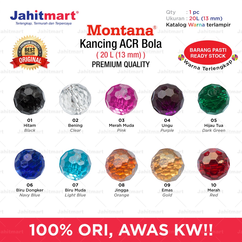 Jual Kancing ACR Bola Ukuran 13mm | Shopee Indonesia