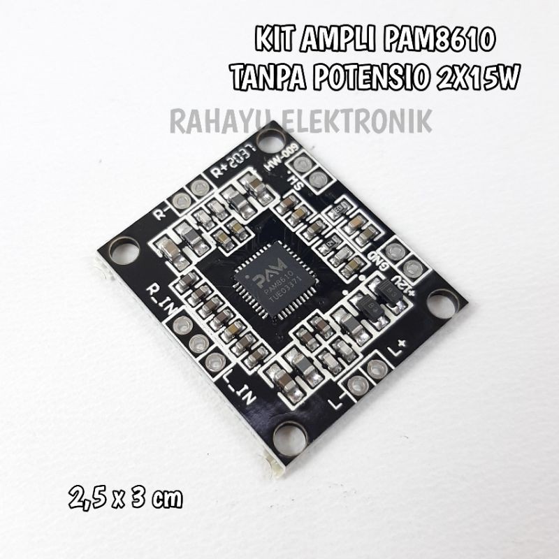 Jual PAM8610 PAPAN POWER AMPLIFIER DIGITAL 2X15W CLASS D STEREO MINI ...