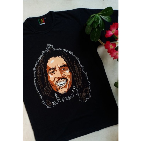 Jual kaos bob marley and lion / baju reggae /kaosreggae /kaos rasta ...
