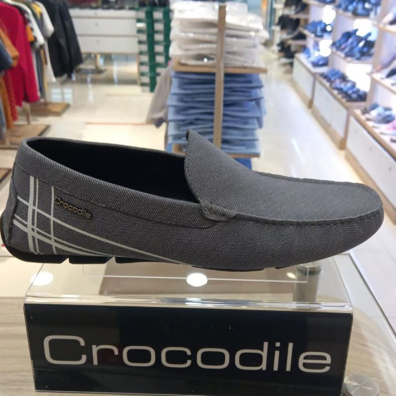 Jual SEPATU CROCODILE PRIA MODEL LOAFER BAHAN KULIT MOTIF GARIS WARNA ...