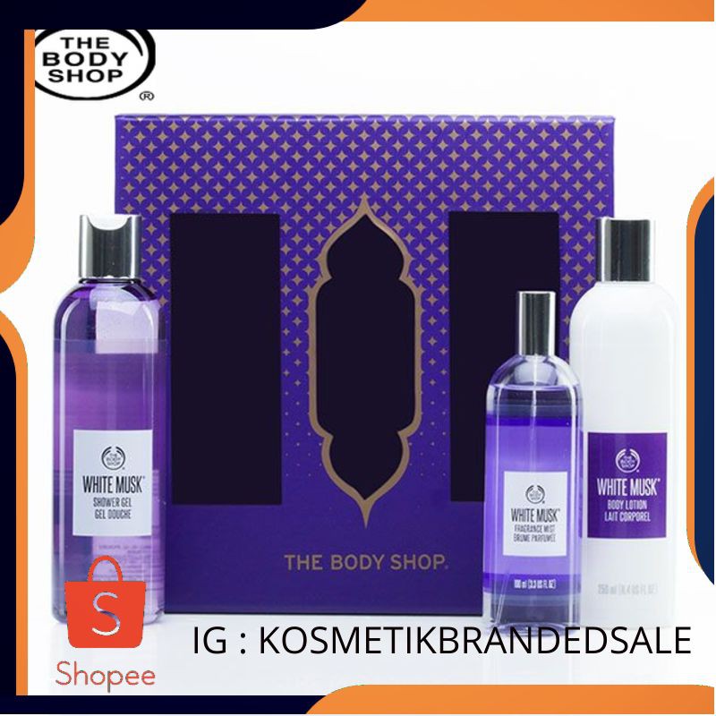 Jual (ORIGINAL) The Body Shop Gift Trio White Musk | Shopee Indonesia