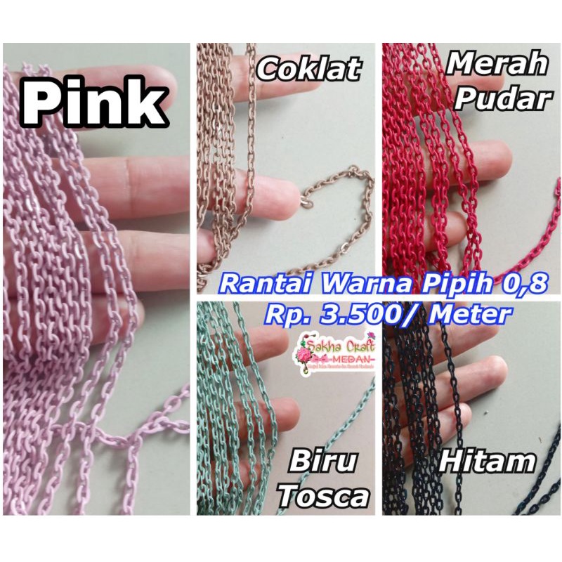 Jual Rantai Nuri Hitam, Silver & Gold/ Meter (Bahan Craft Medan ...