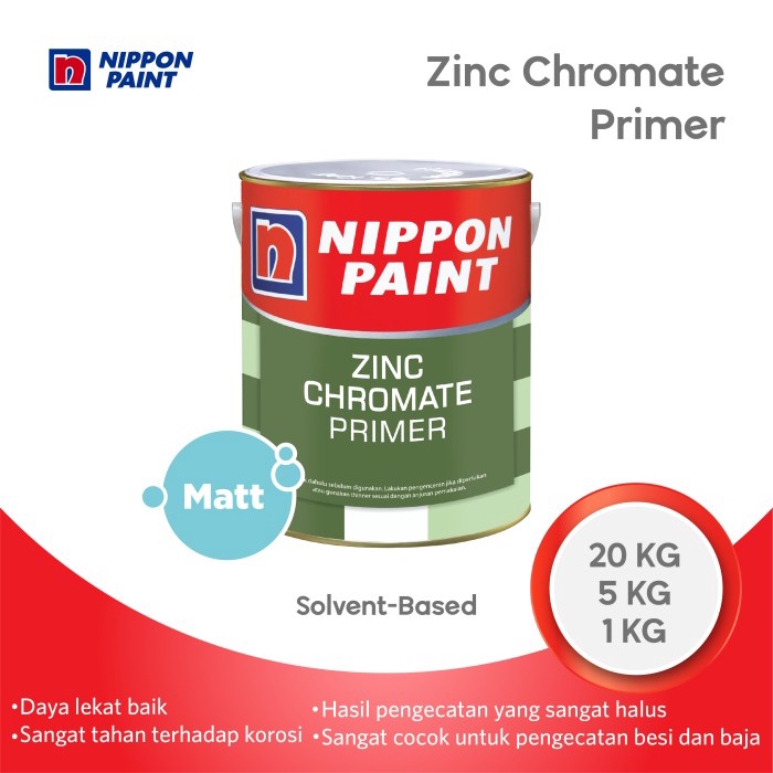 Jual Nippon Paint - Zinc Chromate Primer -1kg- Primer Besi & Baja ...