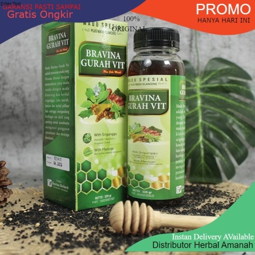 Jual MADU GURAH ASLI - MADU MURNI - BRAVINA GURAH VIT 320gr - OBAT ASMA ...