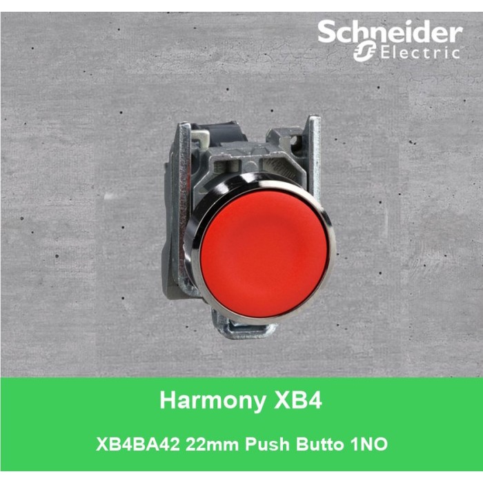 Jual Harmony XB4 PUSHBUTTON RED Set ZB4BA4+ZB4BZ102 - XB4BA42 | Shopee ...