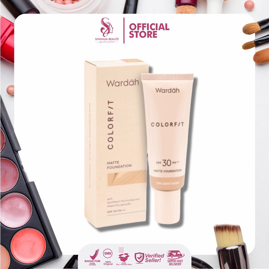Jual Wardah Colorfit Matte Foundation - 25 ml | Shopee Indonesia