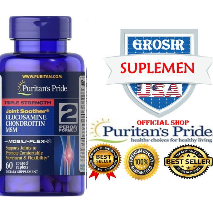 Jual PURITAN Triple Strength Glucosamine Chondroitin & MSM 60 Lc ...