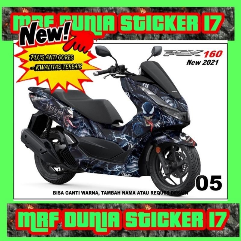 Jual Sticker decal Honda PCX 160 Full Body decal Honda PCX NEW 160 Full ...
