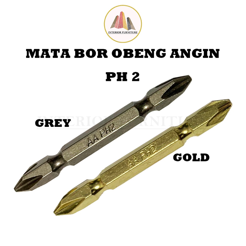 Jual Mata obeng skrup sekrup angin PH2 (+) mata bor obeng Gypsum magnet ...
