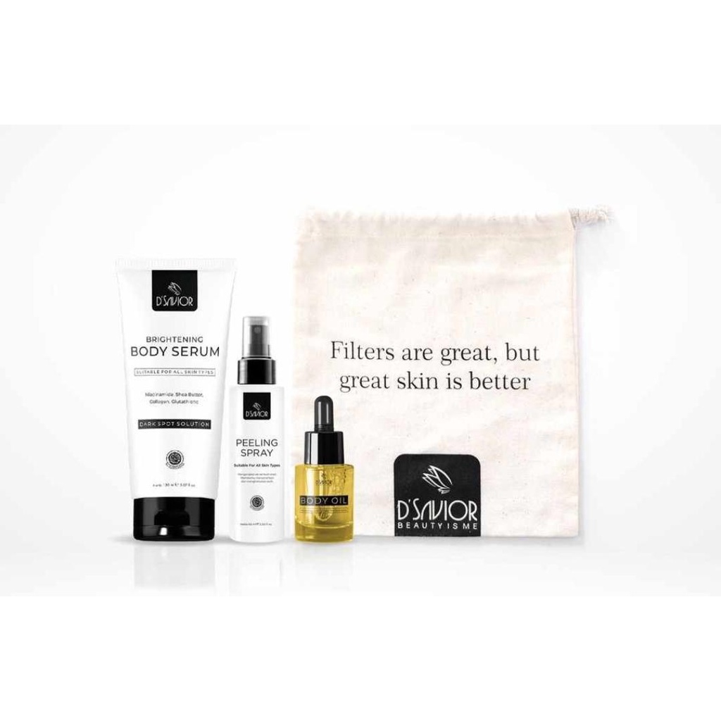 Jual Body Care Dsavior (Body Whitening Serum) (Peeling Spray) (Body Oil ...