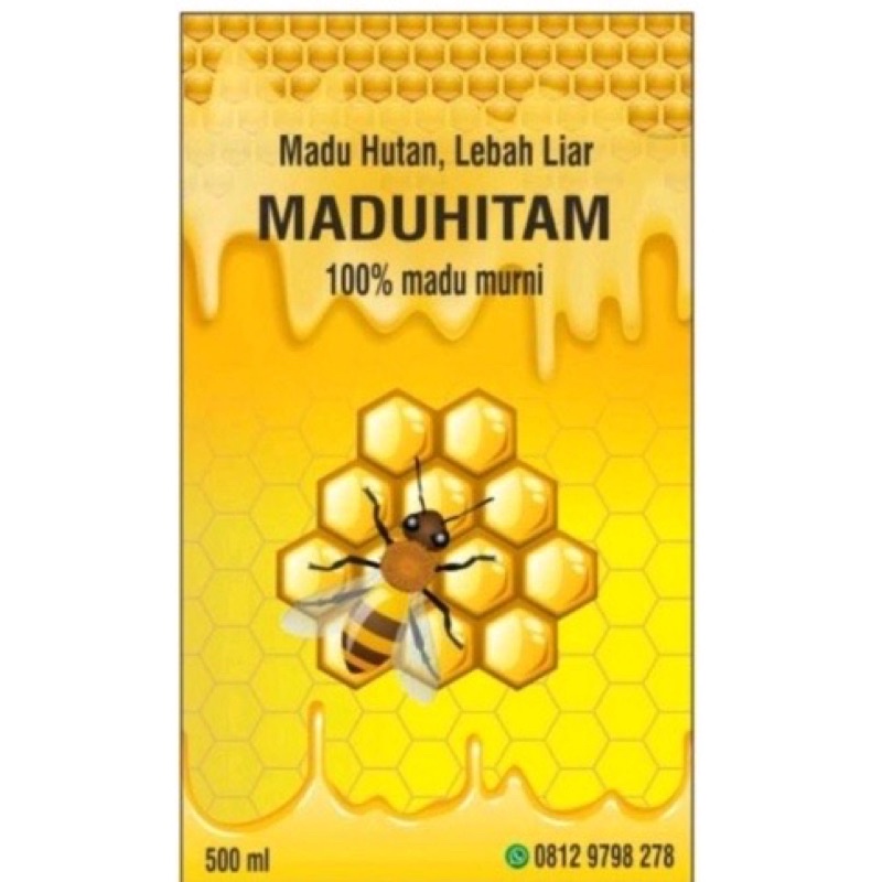 Jual Stiker Vynil Label Madu ukuran 7,5cmx7,5cm | Shopee Indonesia