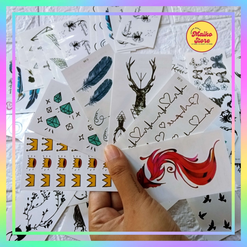 Jual tatto temporer /tato temporer / stiker tato temporer korea / tato ...
