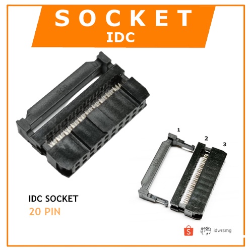 Jual Socket IDC 20P 2x10 connector IDC 20 pin | Shopee Indonesia