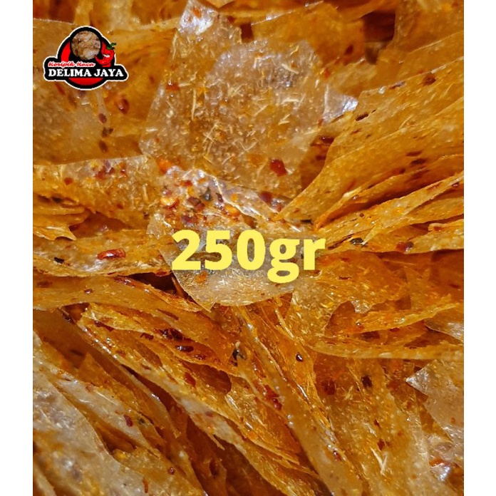 Jual (250gr) Keripik Kaca Delima Jaya / beledag / kripca / keripik ...