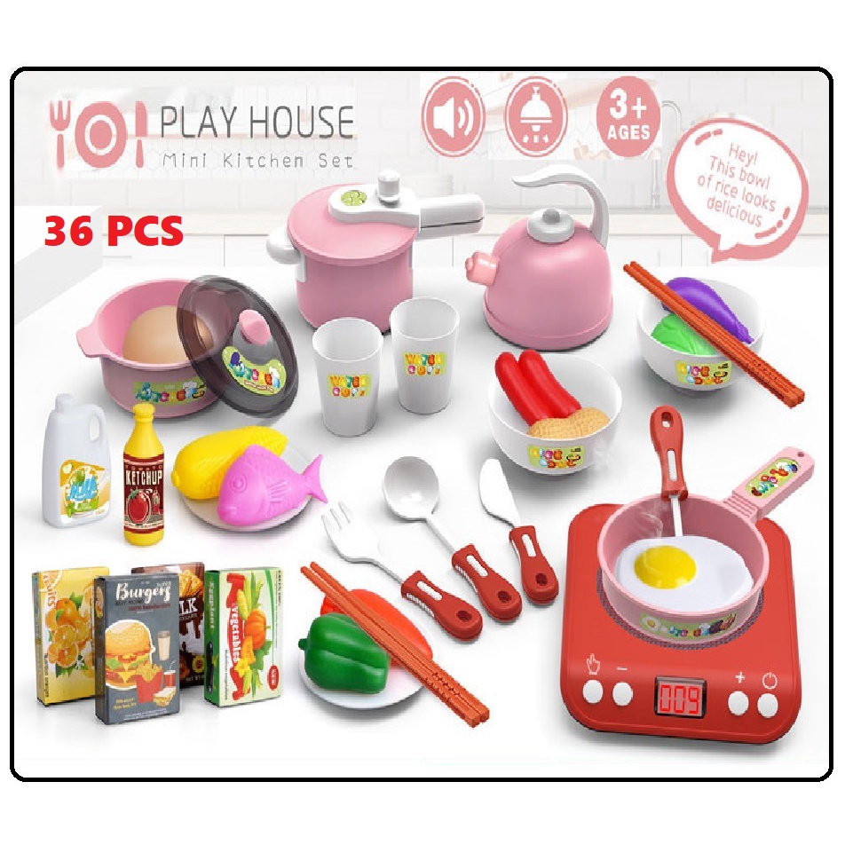 Jual ISI 36 PCS MAINAN ANAK EDUKASI BELAJAR DIY KITCHEN SET HOME ...