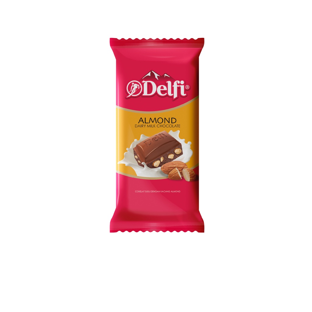 Jual Delfi Cokelat Almond 125 gr | Shopee Indonesia