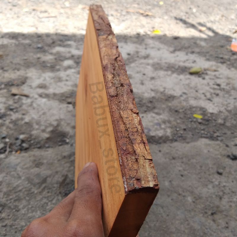 Jual Papan kayu mahoni live edge/pinggir kayu bergelombang | Shopee ...