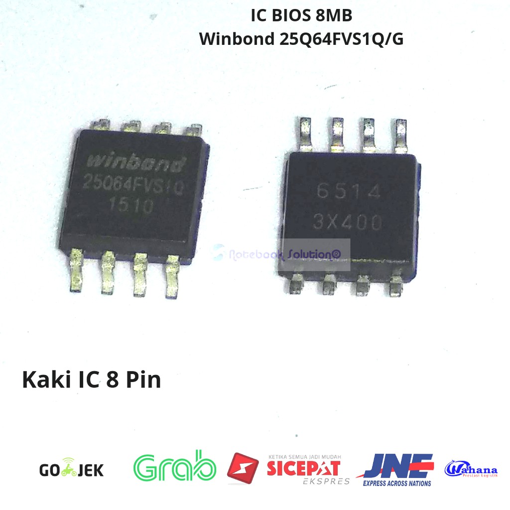 Jual IC BIOS 8MB Winbond 25Q64FVS1Q untuk Labtop, PC, Mesin, Router, dll | Shopee Indonesia