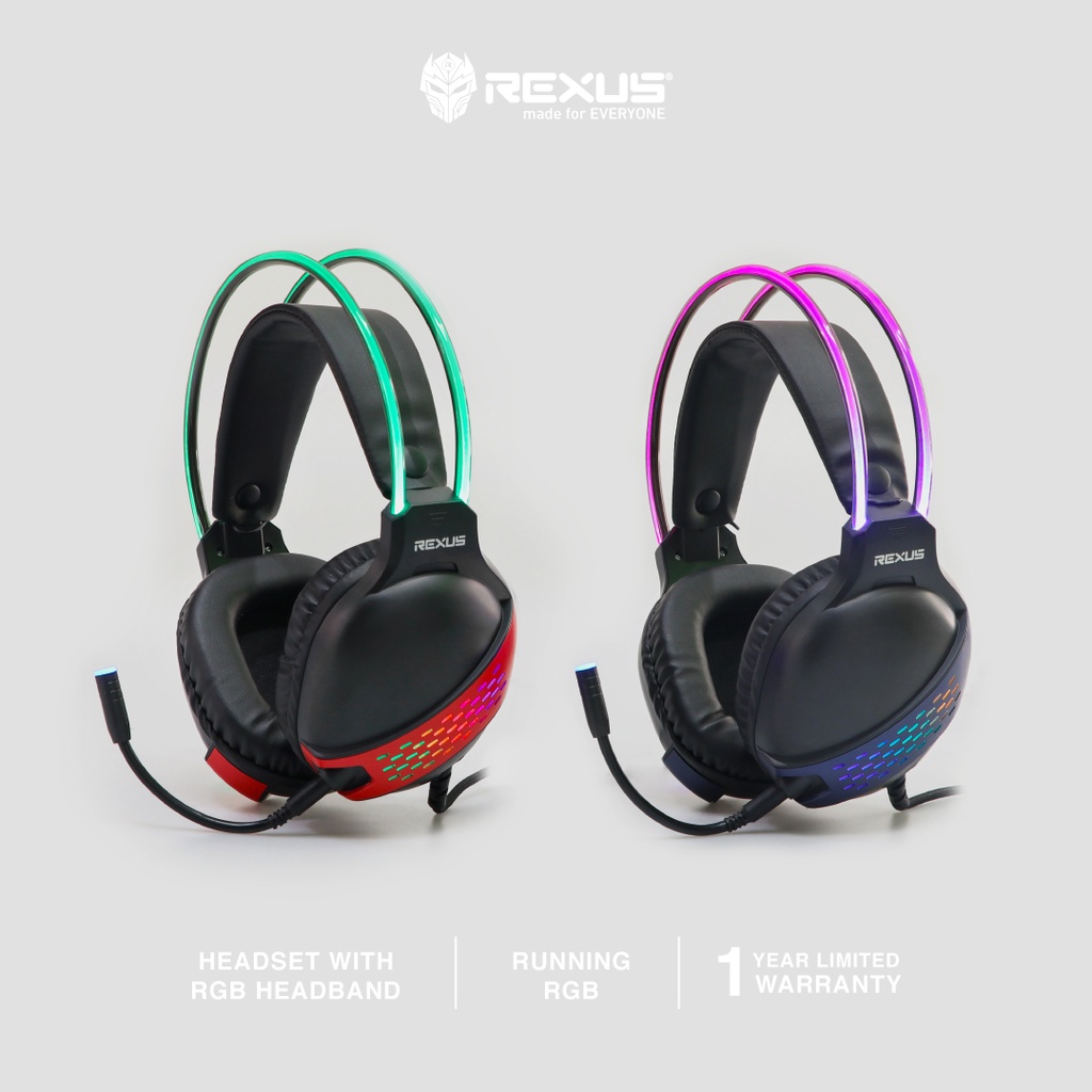 Jual Rexus Headset Gaming Vonix F88 With RGB Headband | Shopee Indonesia