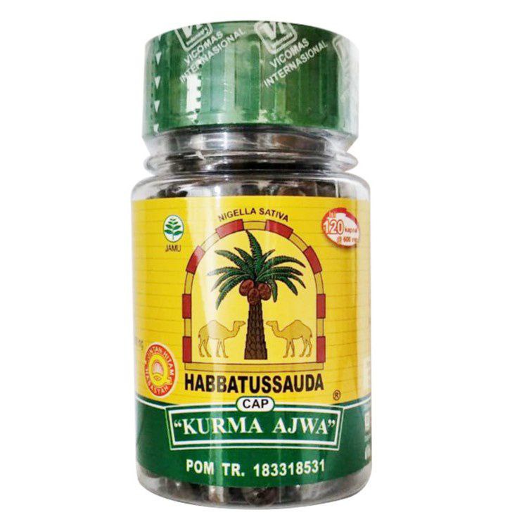 Jual Habbatussauda Cap Kurma Ajwa 120 Kapsul Jintan Hitam Habasyah ...