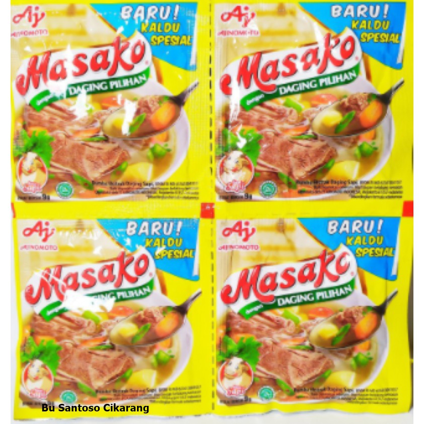 Jual Masako rasa Sapi 9 gr - Renceng (12 sachet) | Shopee Indonesia