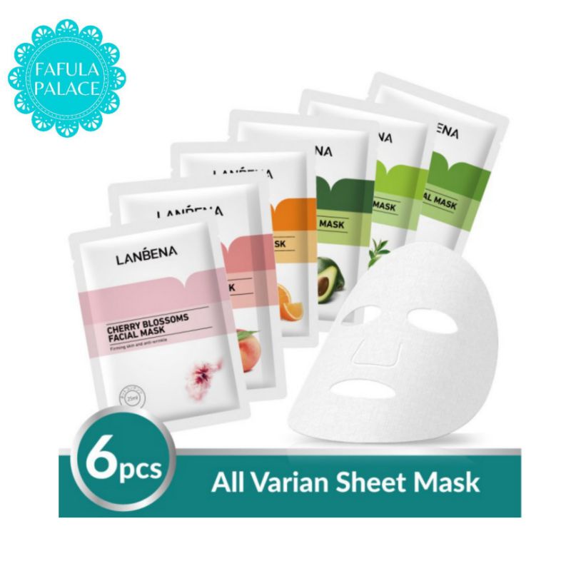 Jual LANBENA Sheet Mask Sachet ( Masker Wajah Serum ) | Shopee Indonesia