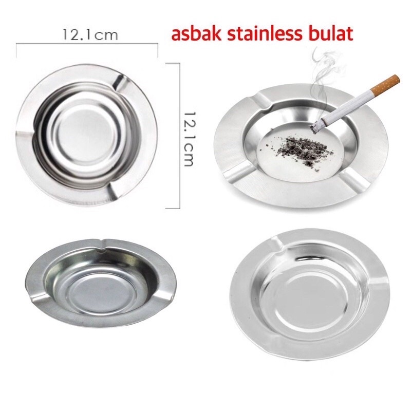 Jual ASBAK ROKOK STAINLESS STEEL / ASBAK SENG TEMPAT ROKOK / MANGKOK ...