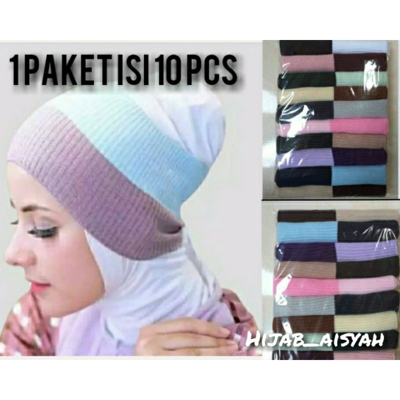 Jual Ciput Rajut 2 Warna Premium ( PAKET ISI 10 PCS ) | Shopee Indonesia