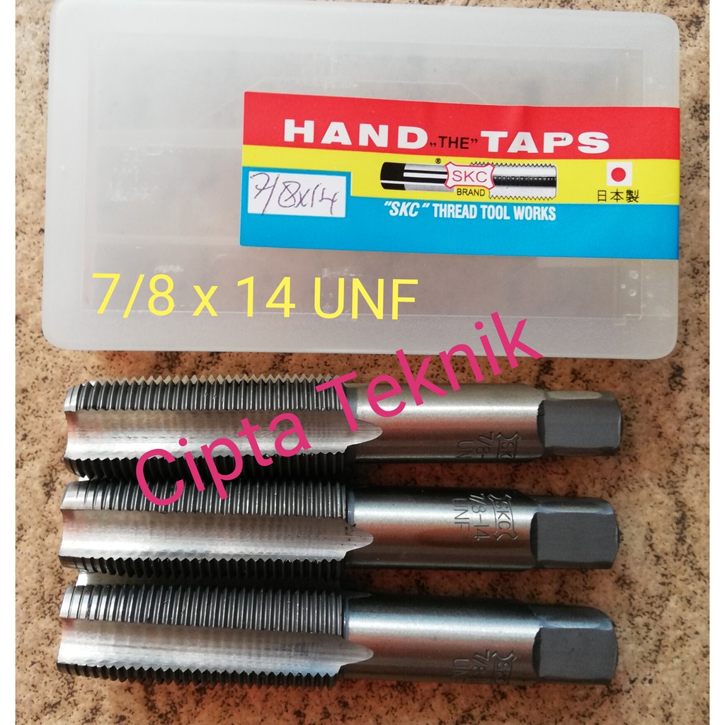Jual Hand Tap SKC 7/8 inchi x 14 UNF HandTap 7/8inchix14UNF Tap Ulir ...