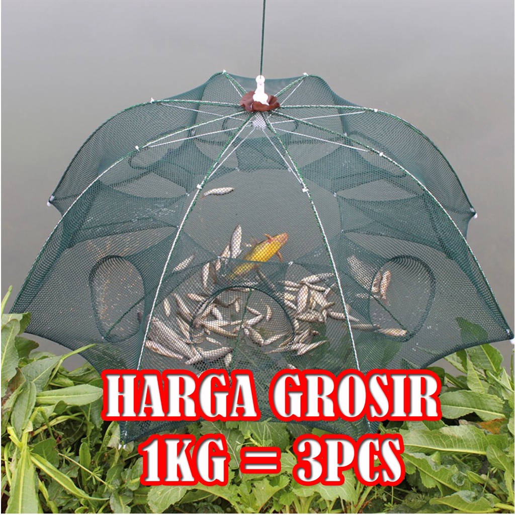 Jual Jaring Payung Bubu Jebakan Perangkap Ikan Udang Ikan Kepiting Model Payung | Shopee Indonesia